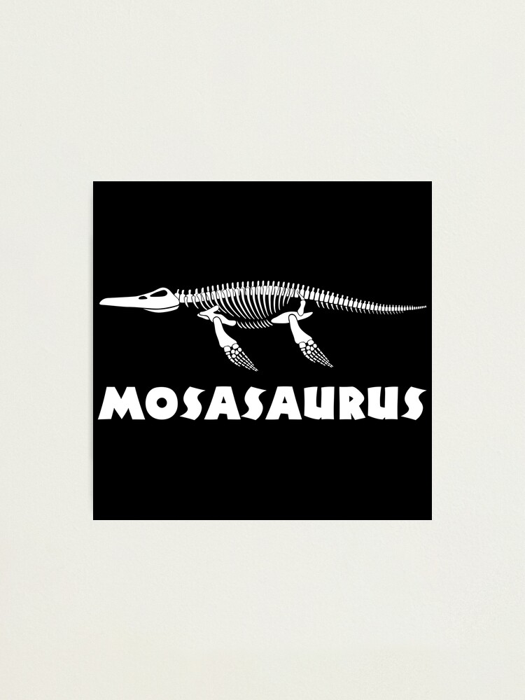Lámina fotográfica «Diseño de dinosaurio fósil de Mosasaurus» de ... Lámina fotográfica «Diseño de dinosaurio fósil de Mosasaurus» de ...