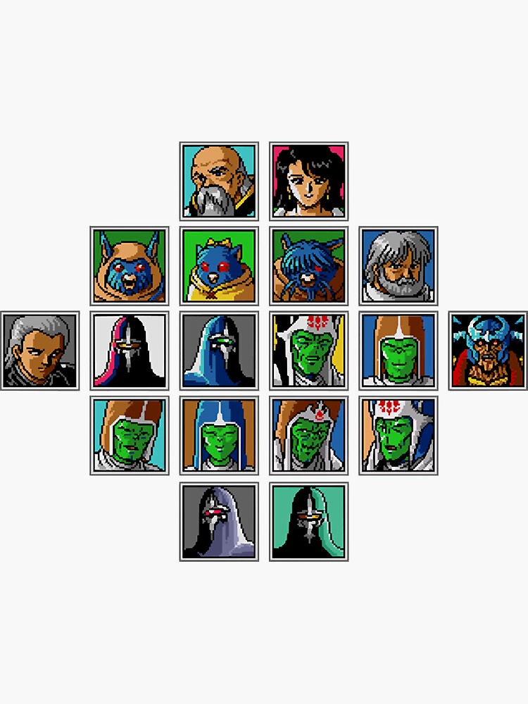 " Phantasy Star 4 Character portraits " Sticker for Sale by ...