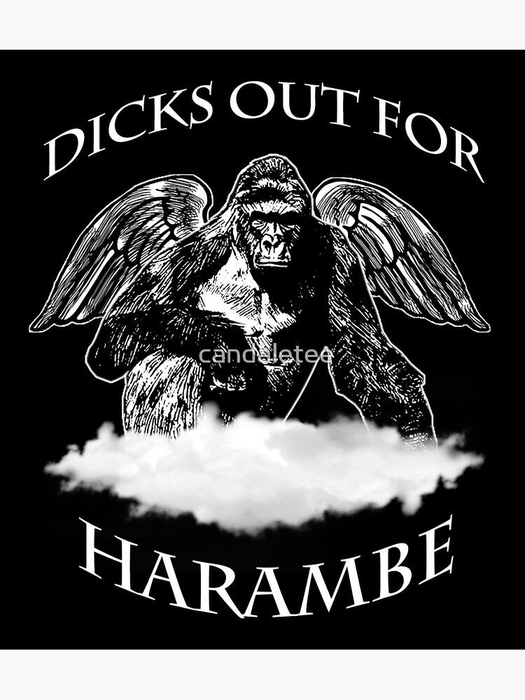 "Dicks Out For Harambe 2016" Art Print for Sale by candaletee | Redbubble