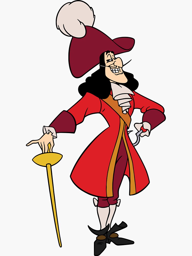 "Captain Hook" Sticker by mitchellcowart | Redbubble