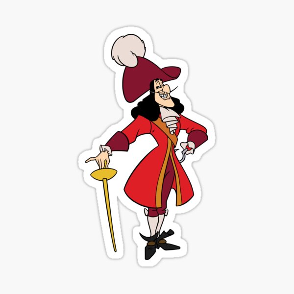 "Captain Hook" Sticker by mitchellcowart | Redbubble