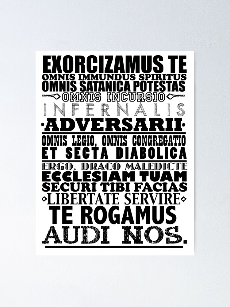 "Exorcism Chant" Poster for Sale by Shadowmere | Redbubble