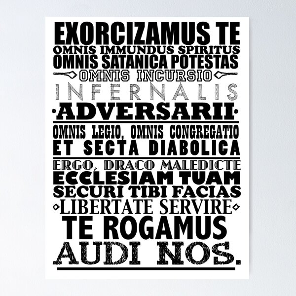 "Exorcism Chant" Poster for Sale by Shadowmere | Redbubble