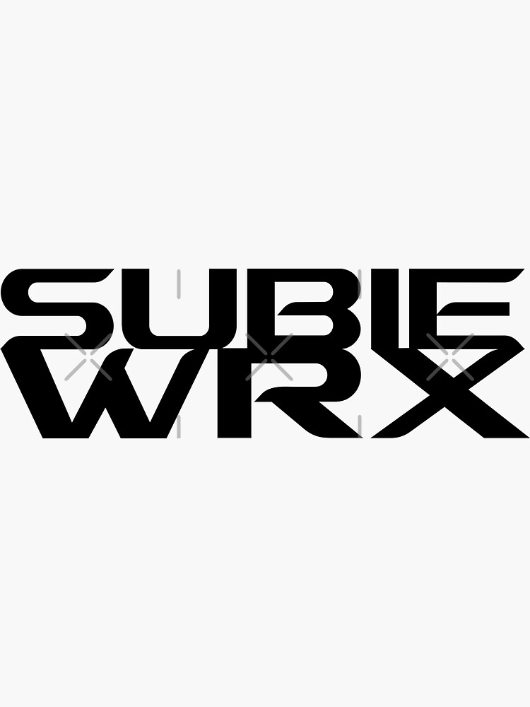 "SUBIE WRX" Sticker for Sale by DomGDesign | Redbubble