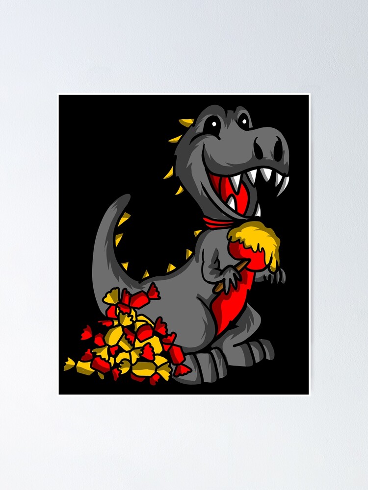 "Cute Spooky Halloween Vampire T-Rex Costume" Poster for Sale by ...