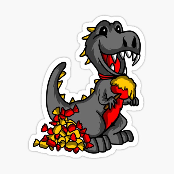 "Cute Spooky Halloween Vampire T-Rex Costume" Sticker for Sale by ...
