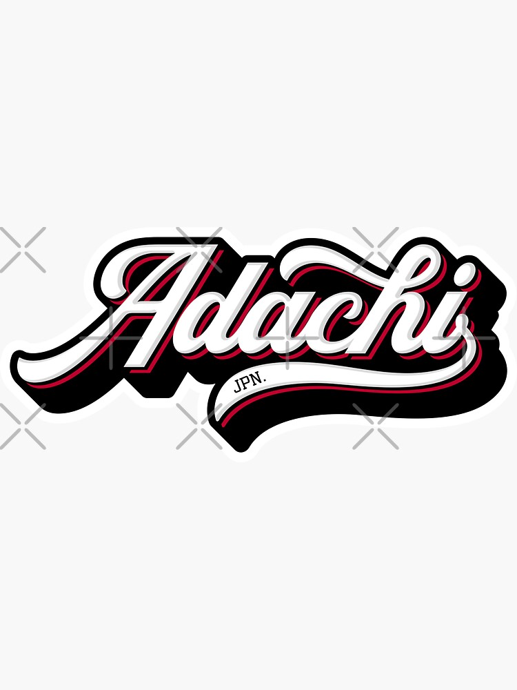 "Adachi Japan" Sticker for Sale by creativecaveman | Redbubble