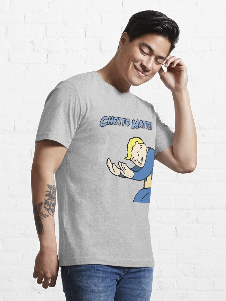 "Fallout Vault Boy - Chotto Matte!" T-shirt by HarmooAlex | Redbubble