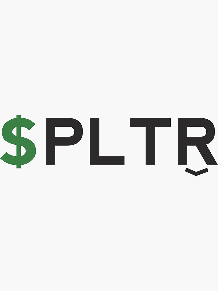 "PLTR Stock Ticker (Palantir)" Sticker for Sale by the-two-store ...