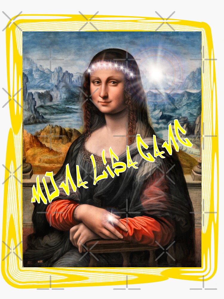 "Mona Lisa gang" Sticker for Sale by A4us | Redbubble