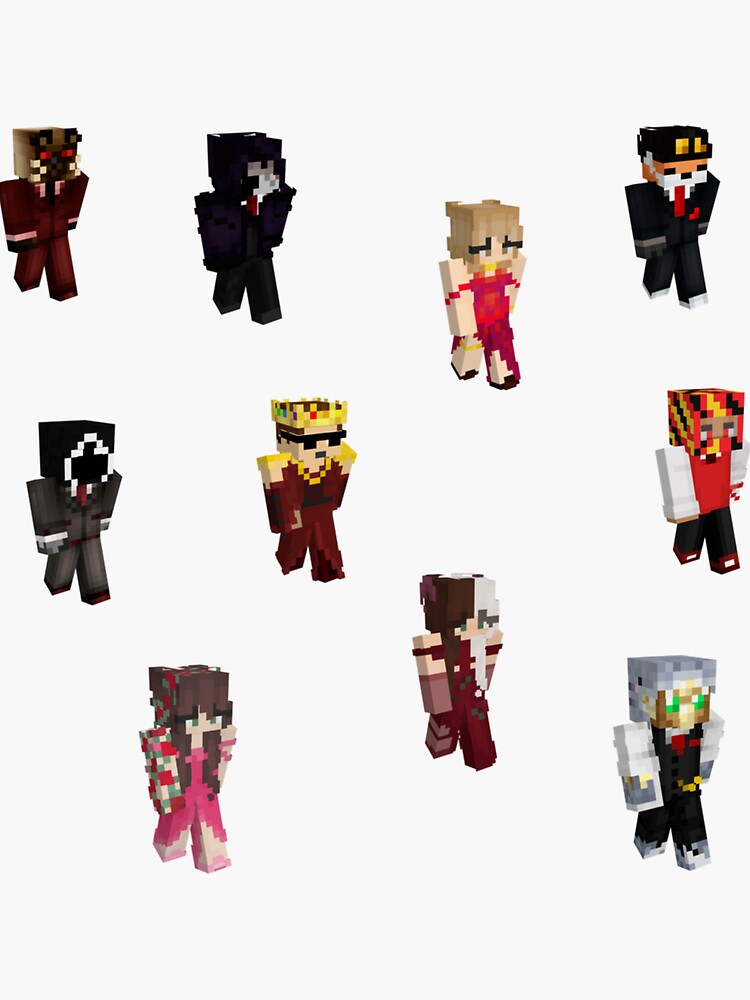 "Red Banquet Character Outfits Dream smp Sticker Shee| Perfect Gift ...