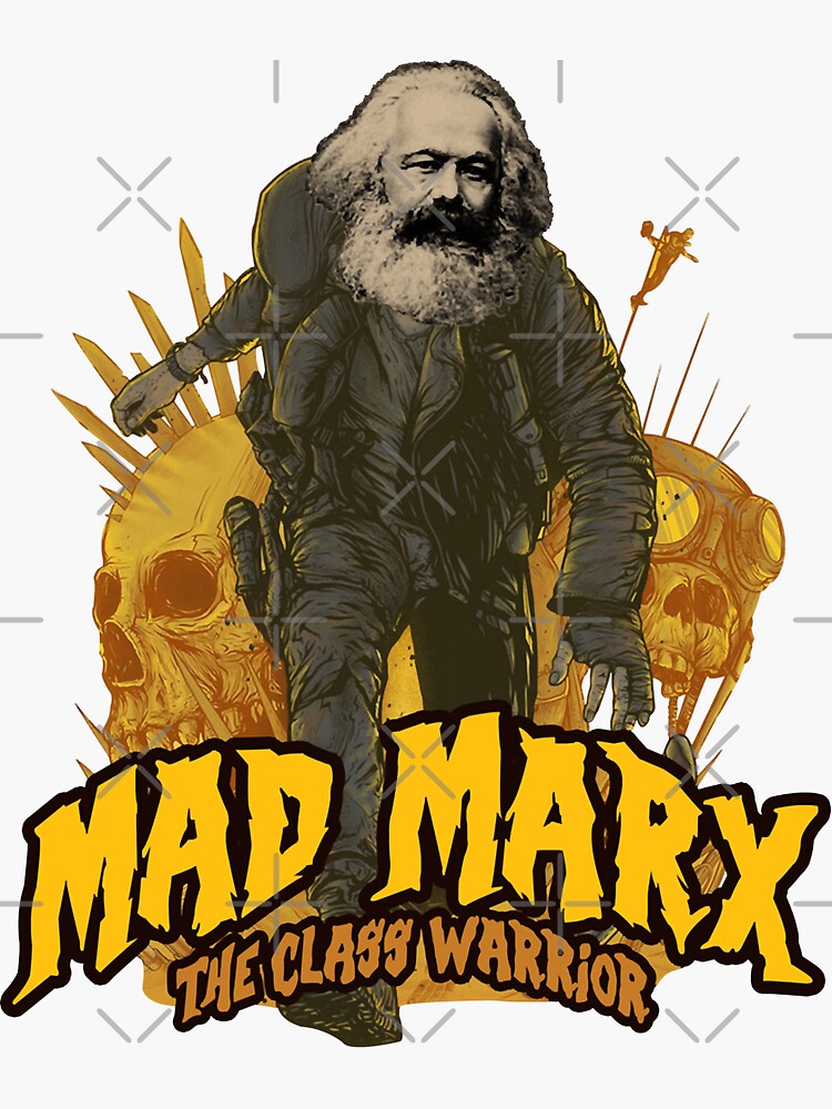 "Mad Marx Artwork" Sticker for Sale by HelloMadMax | Redbubble