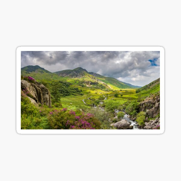 "Nant Ffrancon Valley Snowdonia" Sticker for Sale by AJEvans | Redbubble
