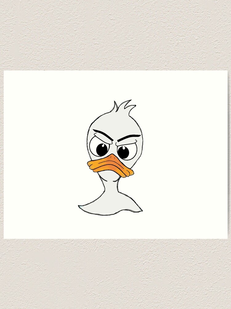 "Duck and Stuff with a mad ducky face" Art Print by DuckAndStuff ...