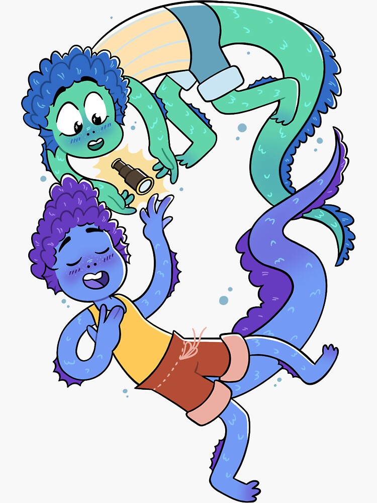 "Luca Sticker" Sticker for Sale by CarryOnDrawing | Redbubble