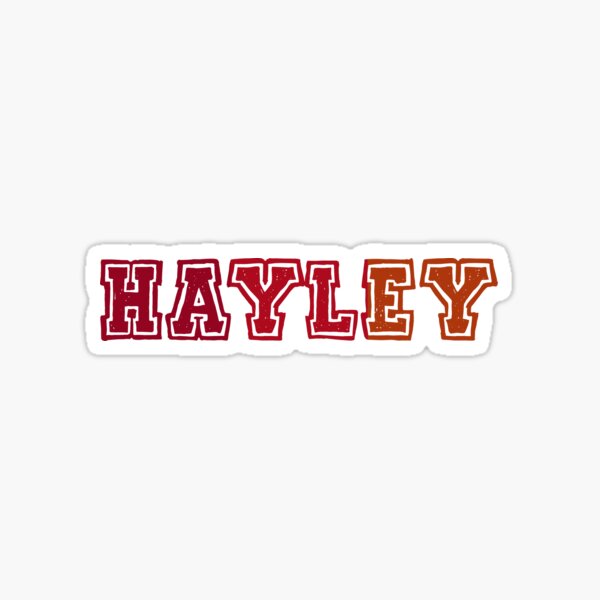 "HAYLEY" Sticker by ruviogevio | Redbubble