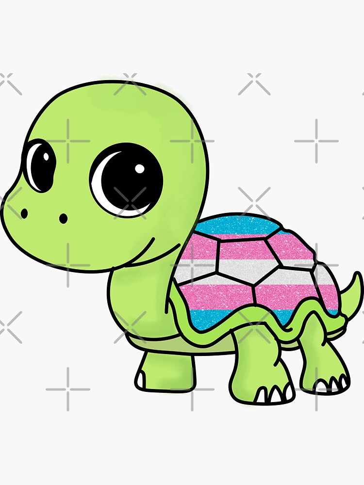"Trans Pride Turtle" Sticker for Sale by Wenby-Weaselbee | Redbubble