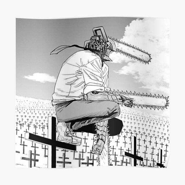"Denji Chainsaw Devil - Chainsaw Man Manga" Poster for Sale by animesky ...