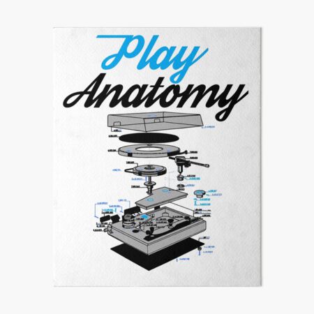 "Play Anatomy - Record Player Exploded View" Art Board Print by AyyA ...