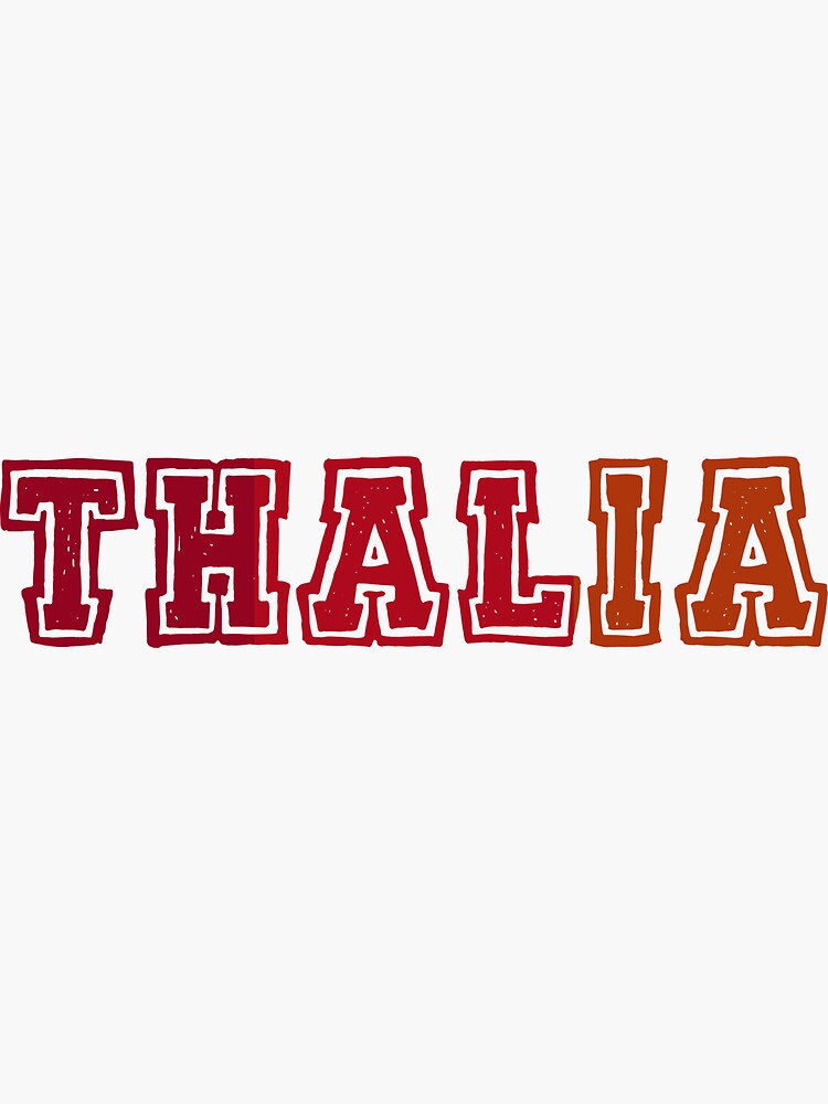 "THALIA" Sticker by ruviogevio | Redbubble