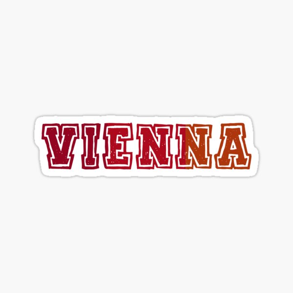 "VIENNA" Sticker for Sale by ruviogevio | Redbubble