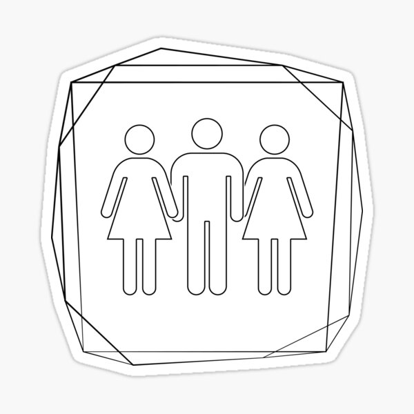 "Throuple | FFM | funny threesome" Sticker for Sale by DeltaWhiskey ...