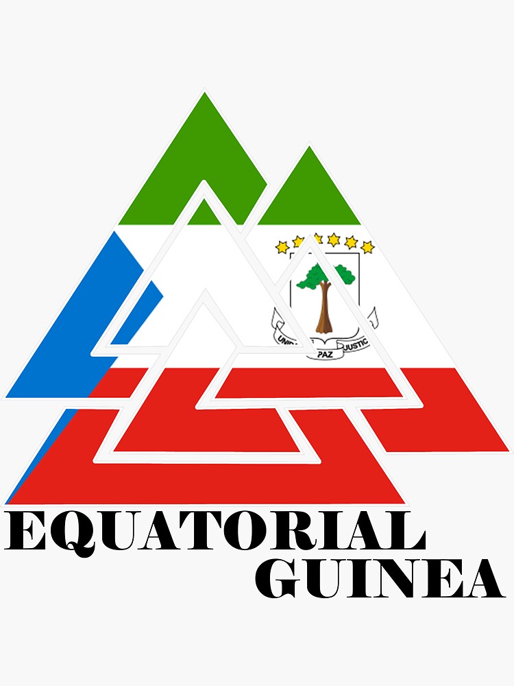 "Equatorial Guinea Emblem" Sticker for Sale by Gina-Driada | Redbubble