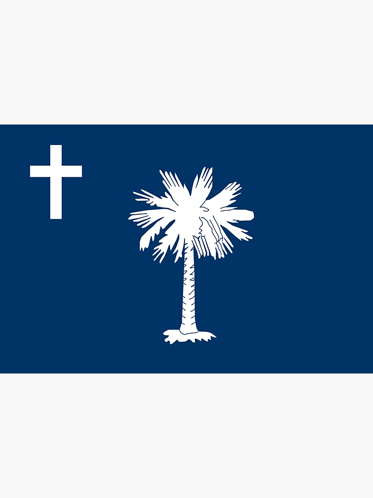"Flag of South Carolina - Christian Cross" Sticker for Sale by sticker ...