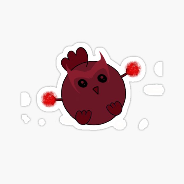 "Scarlet Chicken the Witch" Sticker for Sale by orange-and-blue | Redbubble