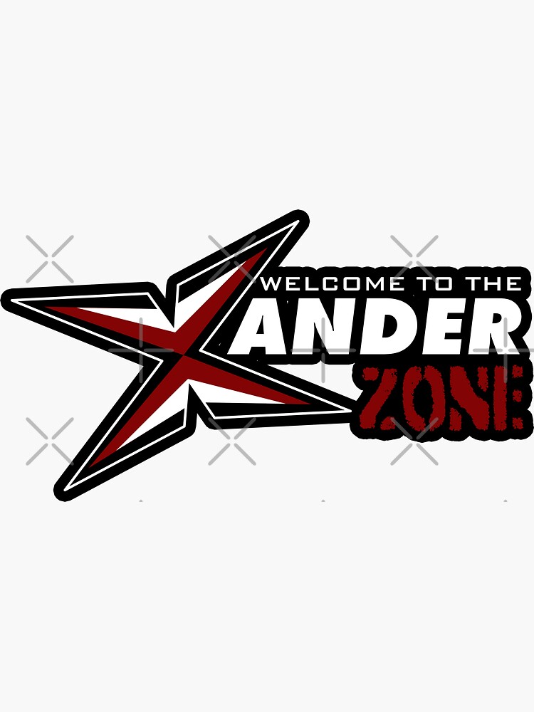"Welcome to the Xander Zone" Sticker for Sale by McPod | Redbubble