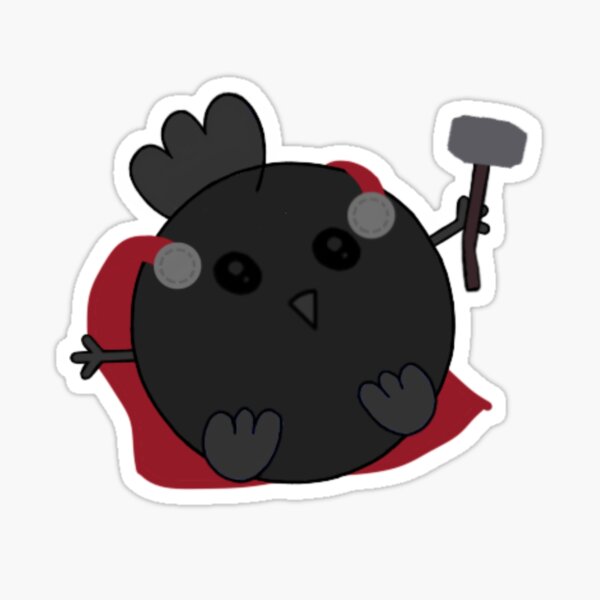 "Chicken Thor" Sticker for Sale by orange-and-blue | Redbubble