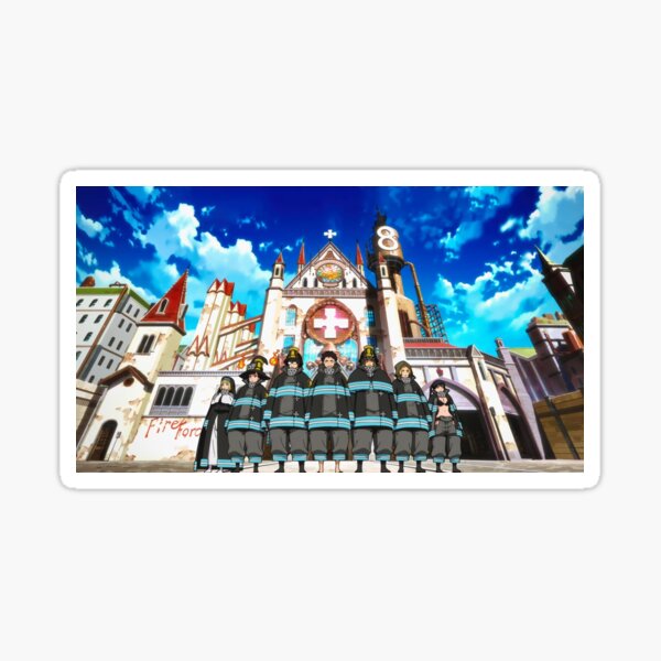 "fire force " Sticker by alex-marsh02 | Redbubble