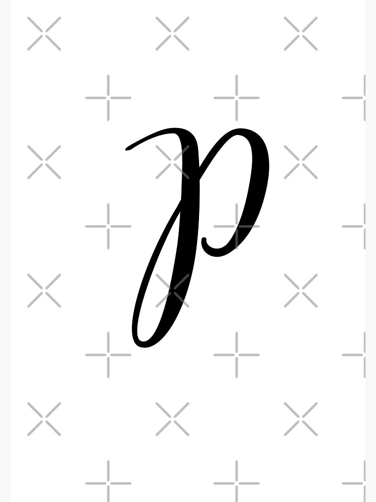 Letra Cursiva Extravagante P