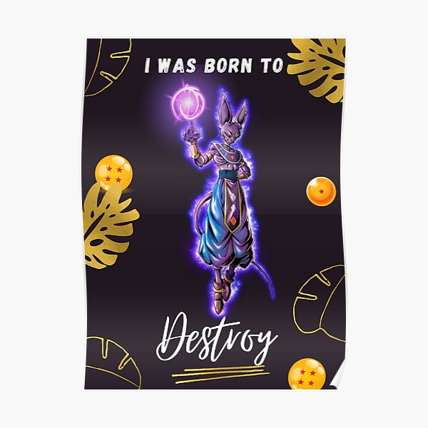 "Beerus from dragon ball super" Poster for Sale by DbzNation | Redbubble