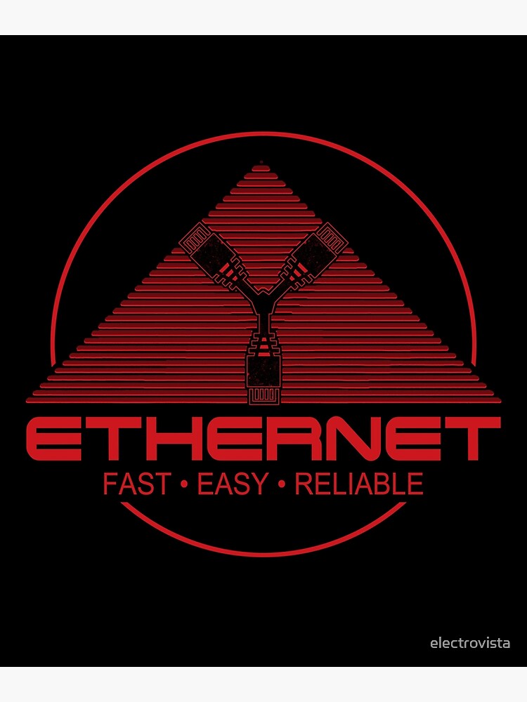 "Fast Easy Reliable Ethernet Systems" Poster by electrovista | Redbubble