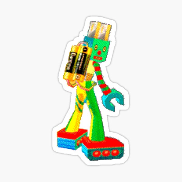 "Robo 2000 ddr" Sticker for Sale by Zesiz | Redbubble