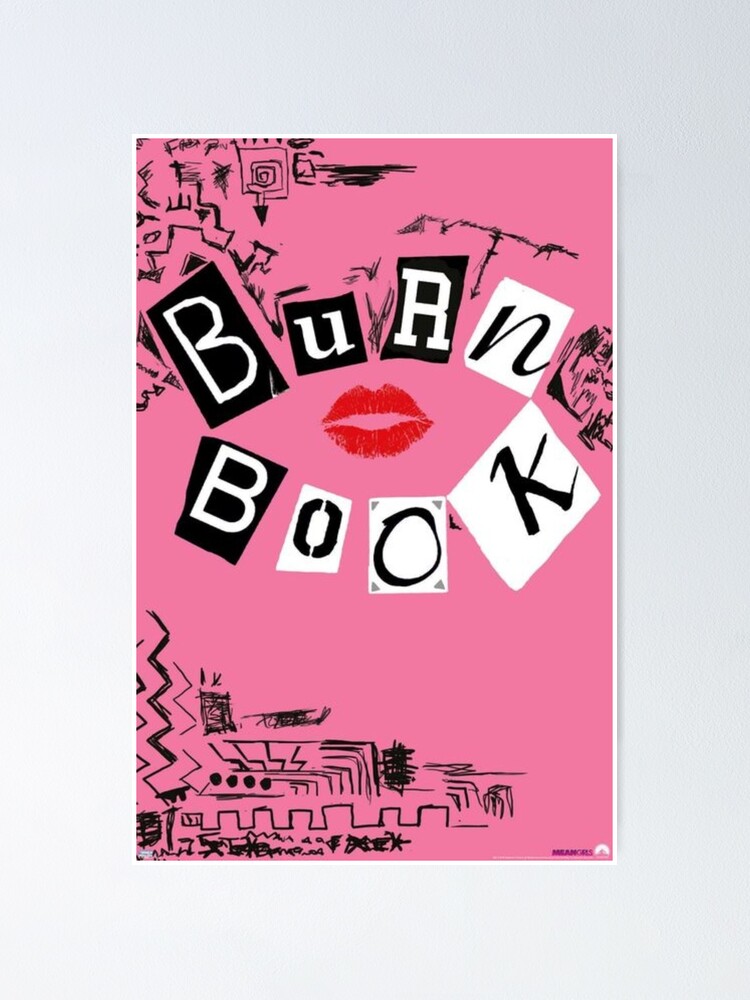 "mean girls- burn book cover" Poster for Sale by printsinpink | Redbubble