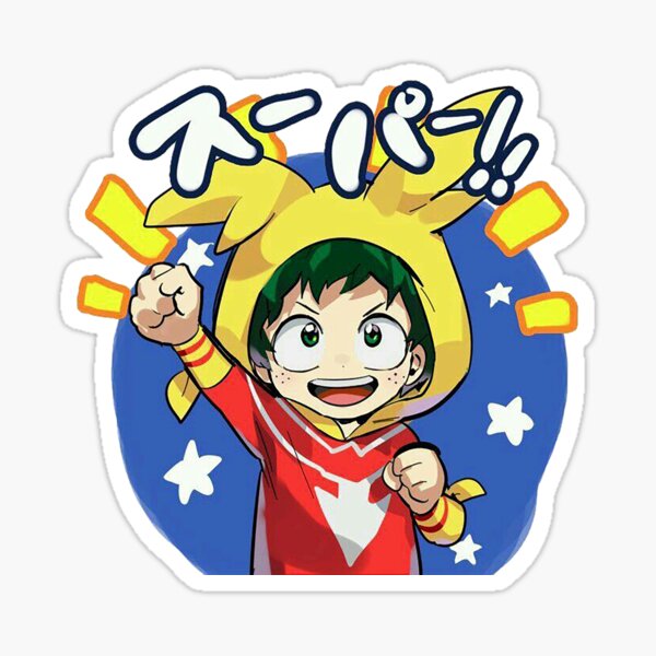 "My Hero Academia - Cute Deku -" Sticker by ZangoDesign | Redbubble