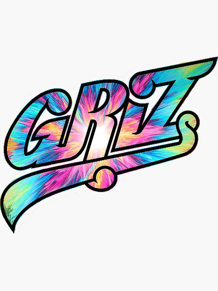 "GRiZ Logo- Rainbow Tie-Dye Print" Sticker for Sale by arishatz | Redbubble