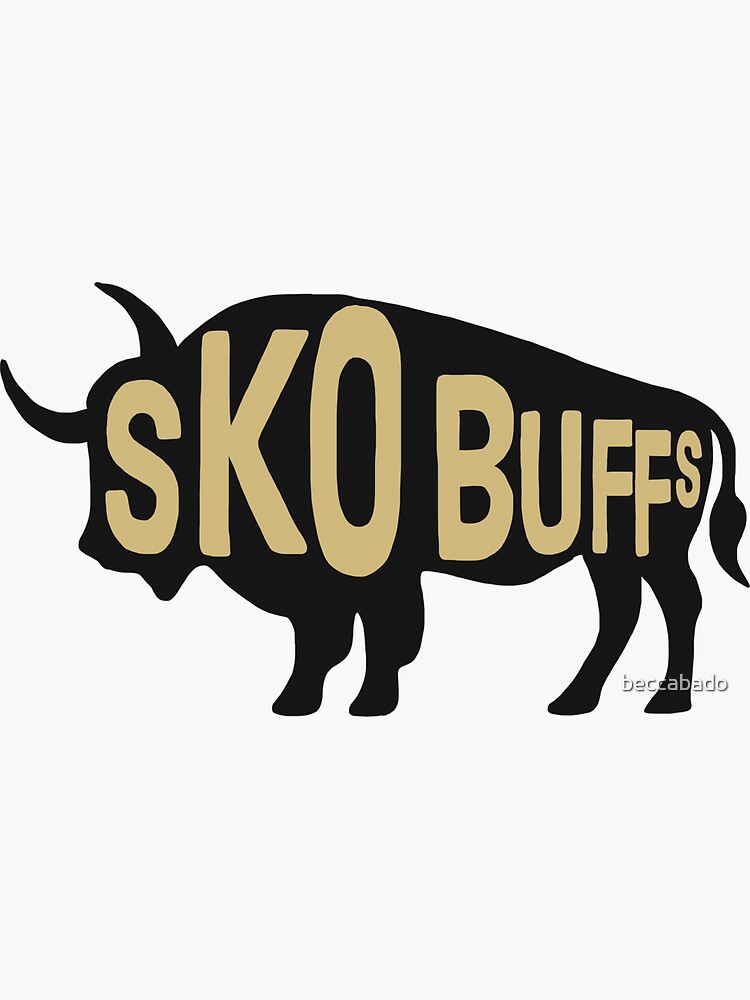 "sko buffs" Sticker for Sale by beccabado | Redbubble