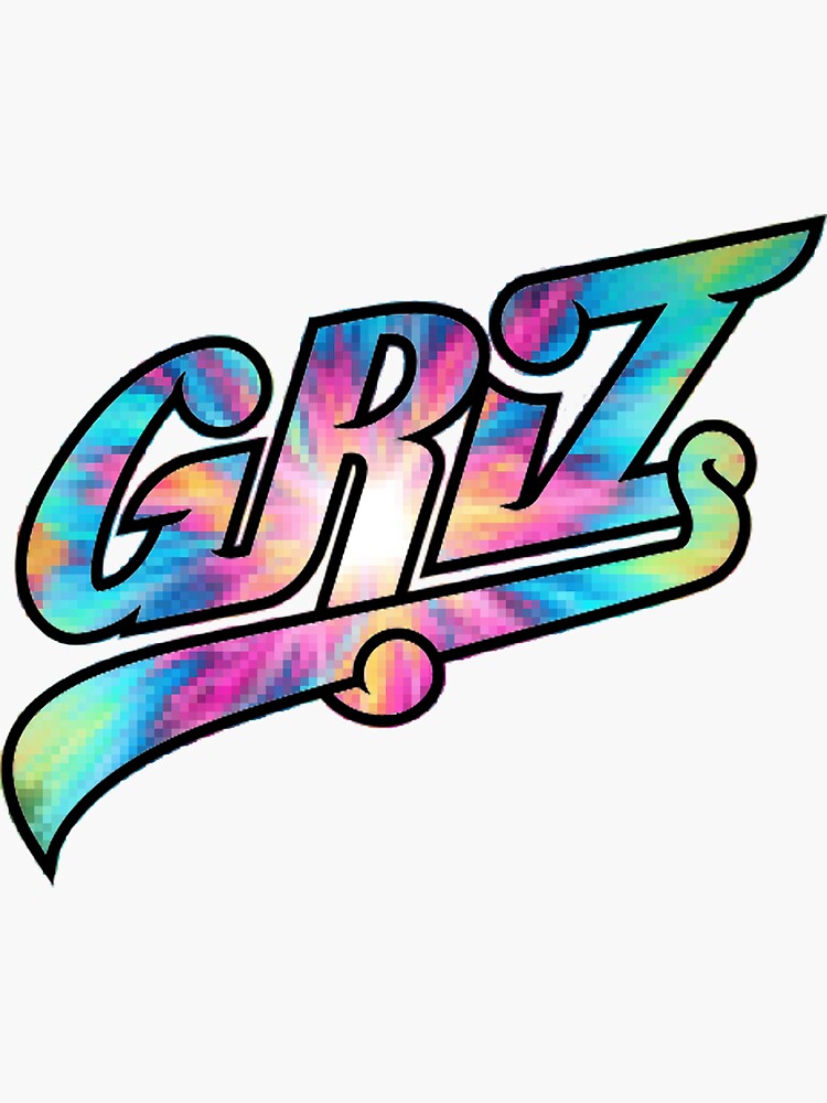 "GRiZ Logo- Rainbow Pixel Tie-Dye Print" Sticker for Sale by arishatz ...