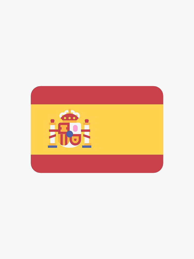 "Spanish Flag" Sticker for Sale by BestoFriendoshp | Redbubble