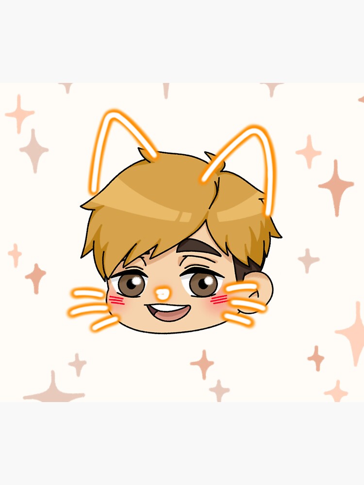 "haikyuu miya atsumu fox" Sticker for Sale by kuroowo | Redbubble