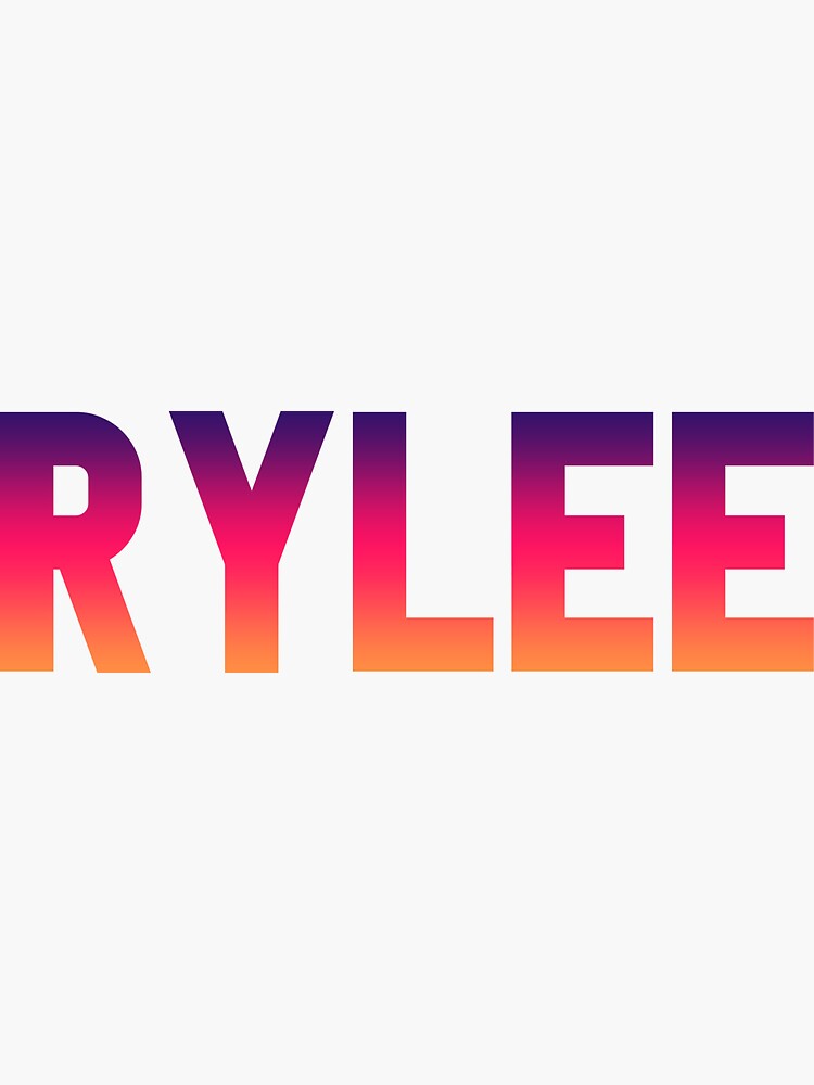 "RYLEE" Sticker for Sale by odosolomopo | Redbubble