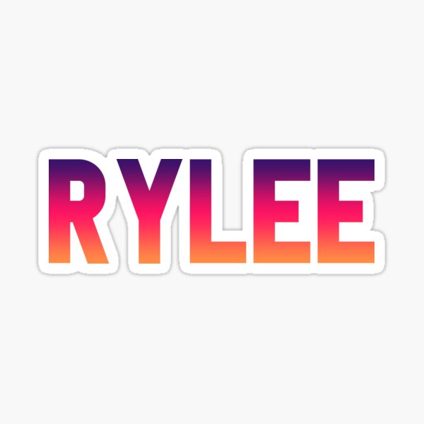 "RYLEE" Sticker for Sale by odosolomopo | Redbubble