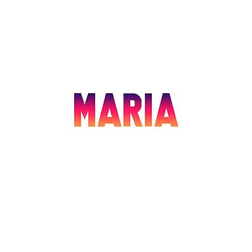 "MARIA" Poster for Sale by odosolomopo | Redbubble