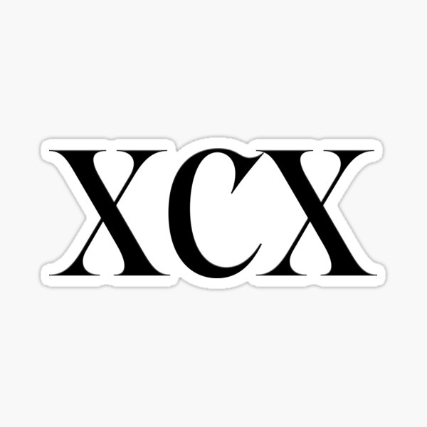 "XCX (charli xcx)" Sticker for Sale by lucyhvles | Redbubble