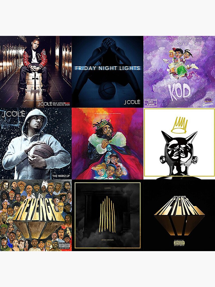Póster «Collage de música de álbum de J Cole» de granthamjohn | Redbubble