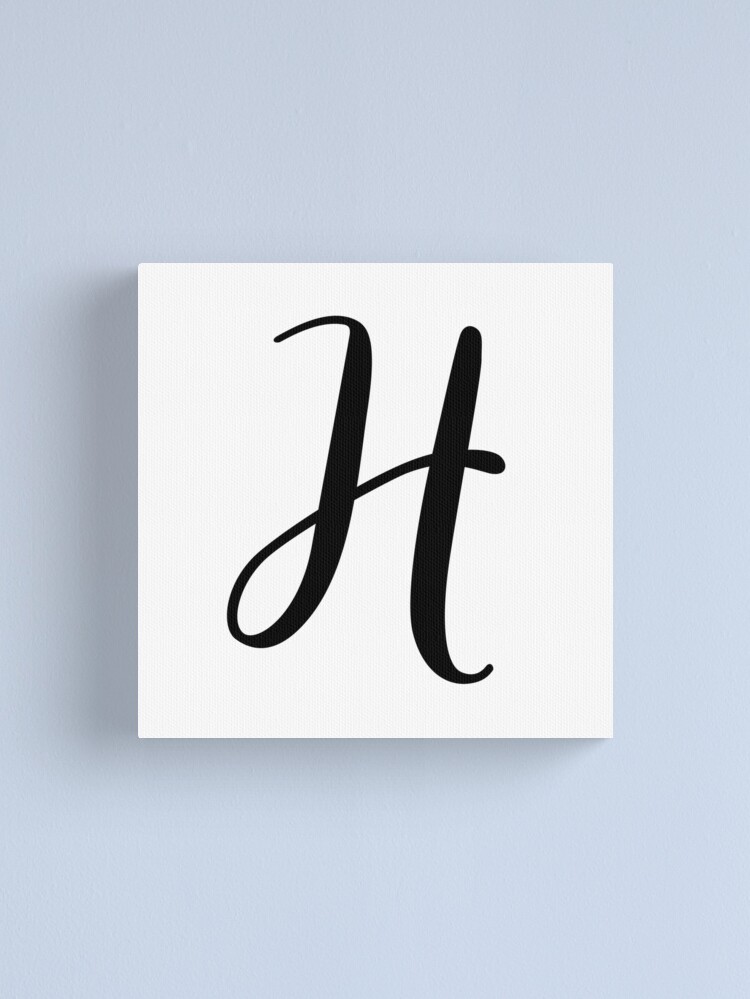 La Letra H En Cursiva