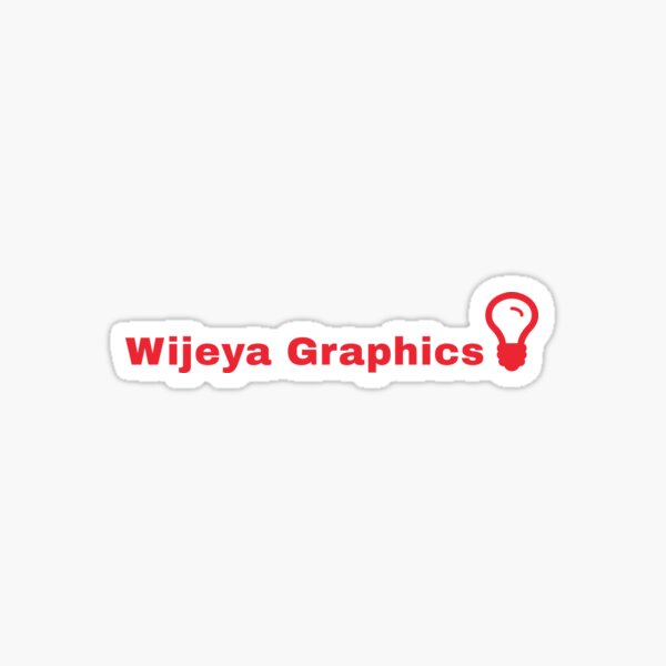 "Wijeya Graphics" Sticker for Sale by ChamudithaHome | Redbubble